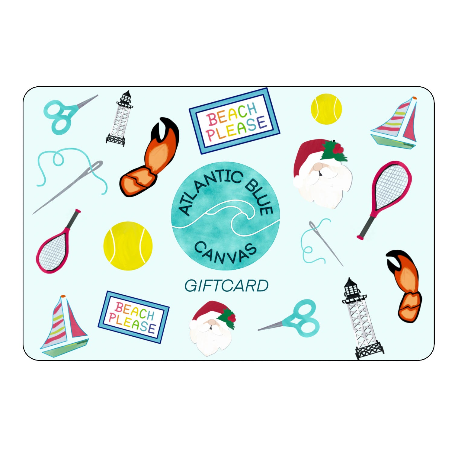 ABC Gift Card – Atlantic Blue Canvas