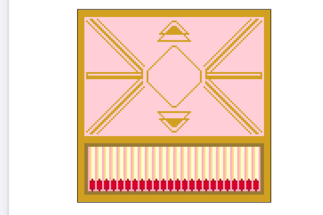 Preppy Pink Matchbook