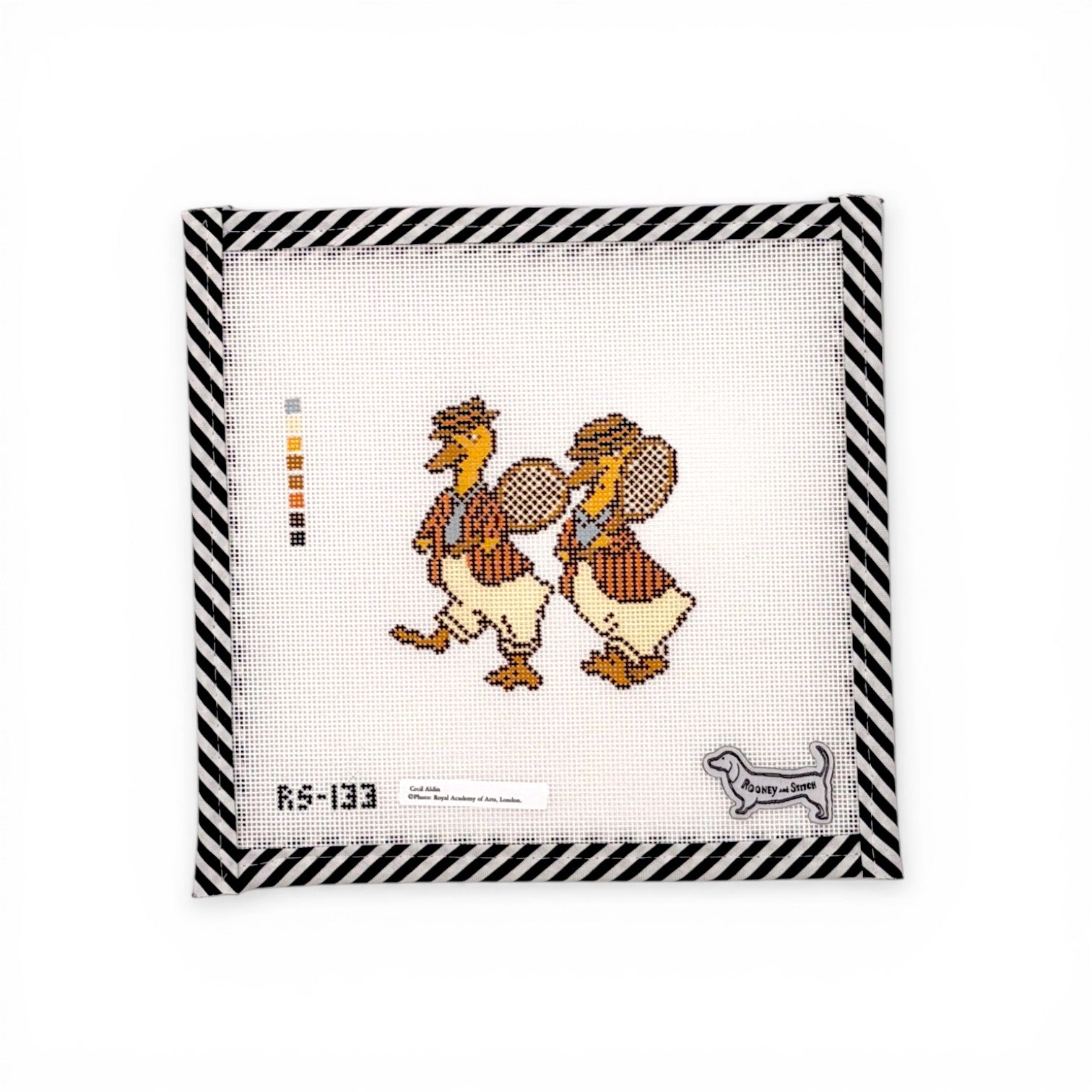 Tennis Ducks Small (Cecil Aldin) – Atlantic Blue Canvas